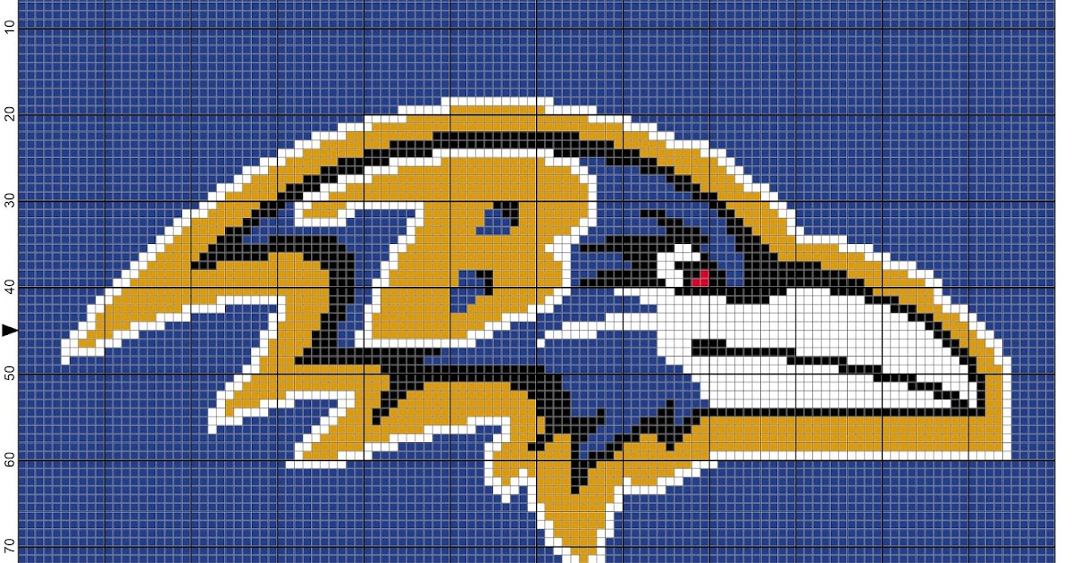 Kendra's Crocheted Creations: Baltimore Ravens graph