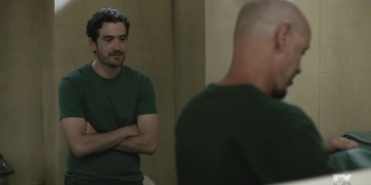 ausCAPS: Sam Cotton shirtless in Mr Inbetween 3-01 "Coulda Shoulda"