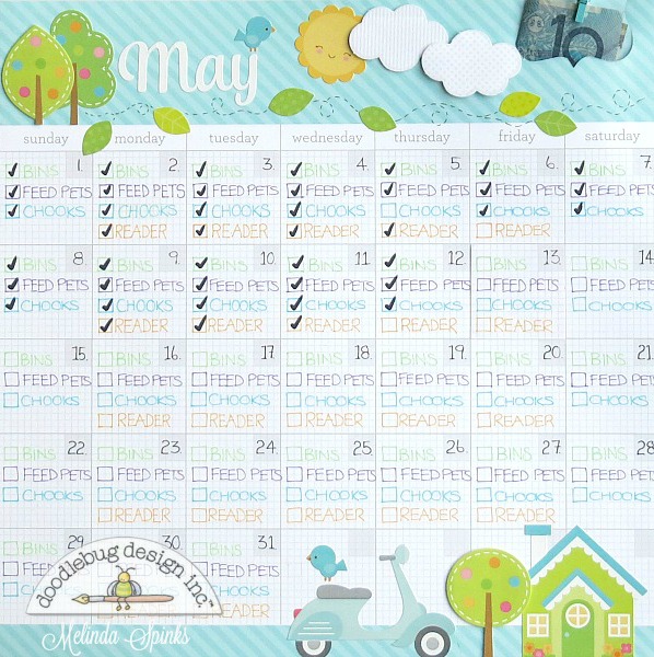 Doodlebug Design Inc Blog: Daily Doodles Challenge: Chores Chart by Melinda