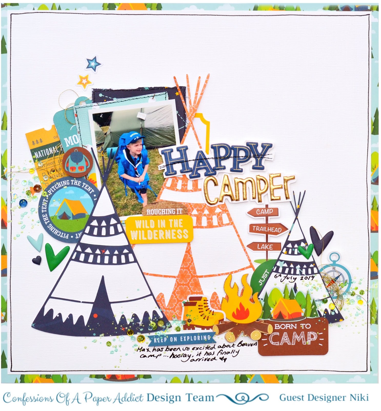 Happy Camper | Guest Designer for Confessions of a Paper Addict | being ...