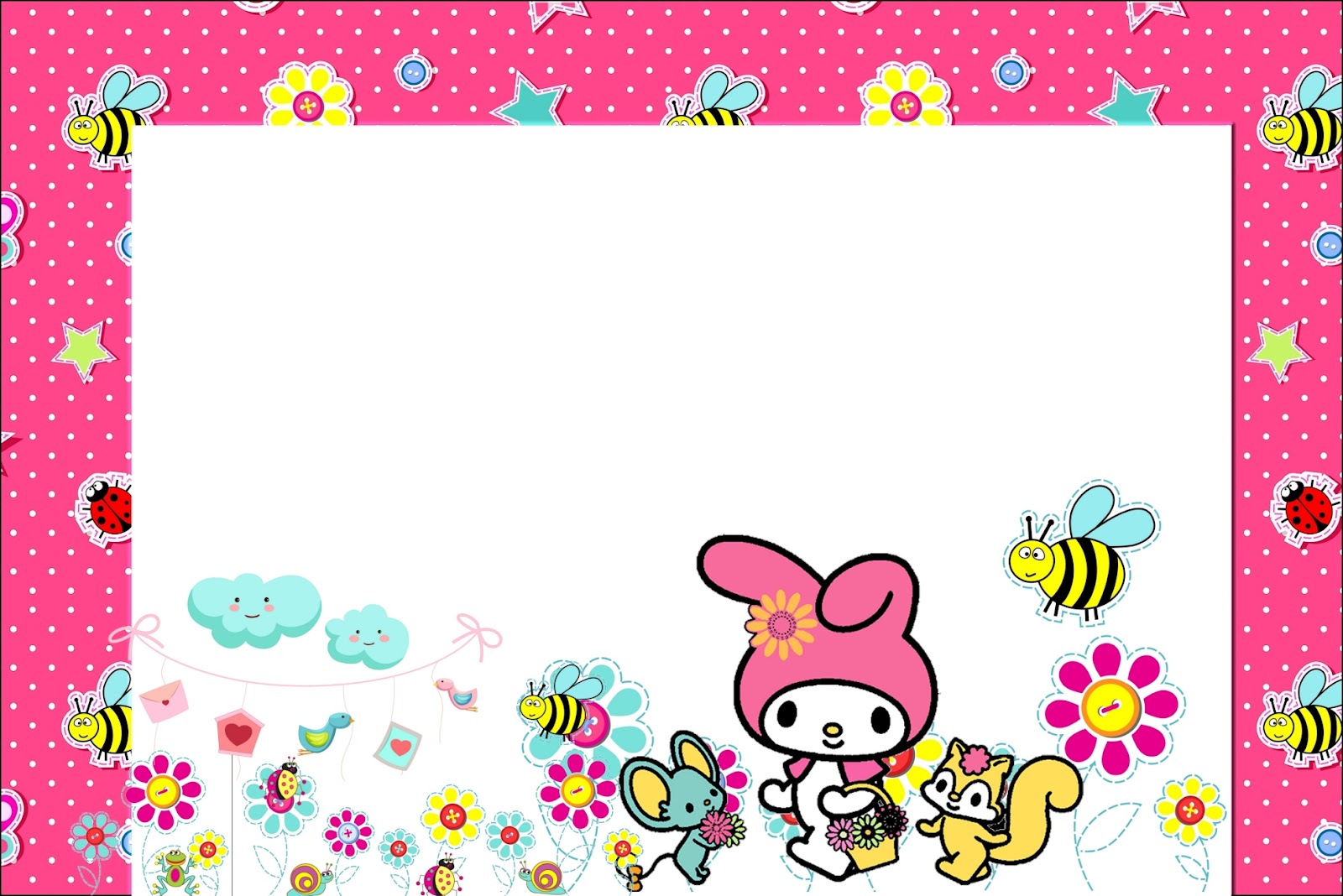 My Melody Birthday Party: Free Printable Invitations. - Oh My Fiesta ...