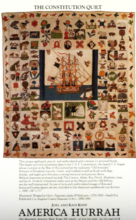 Civil War Quilts: The Constitution Quilt: What Ship Is It?