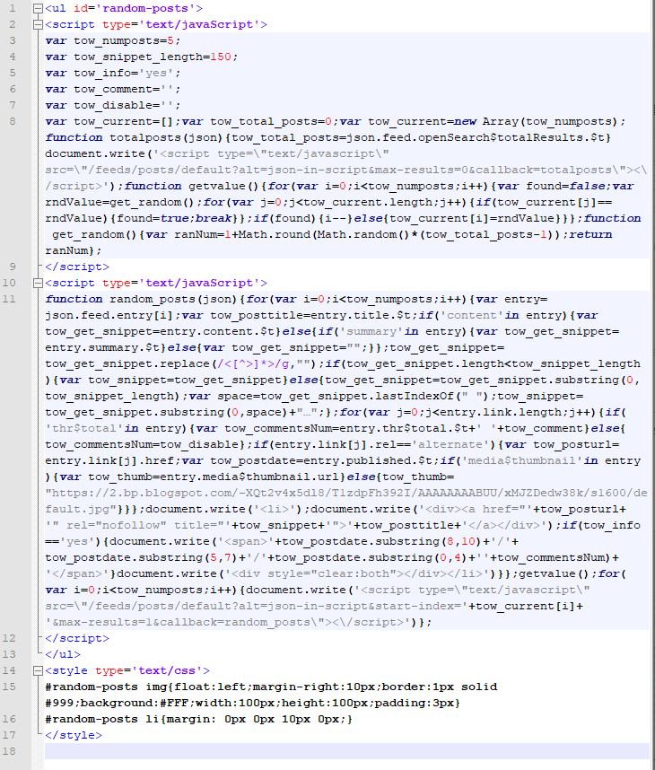 The EDRR Blog: How to Show Random Posts with Thumbnails in Blogger