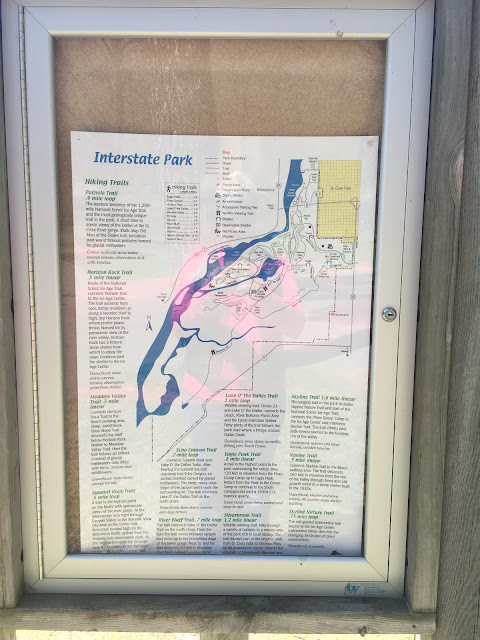 A ride to, and a hike around, beautiful Interstate Park (Wisconsin side)