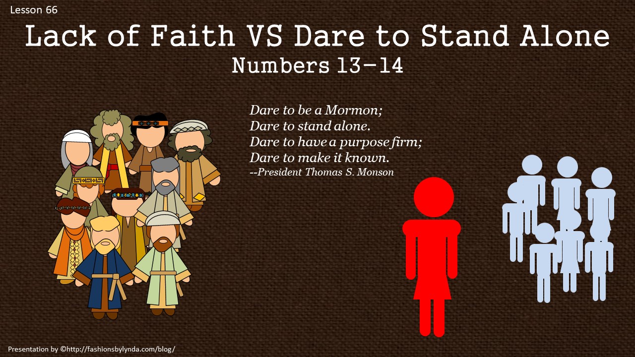 Old Testament Seminary Helps Lesson 66 Lack Of Faith VS Dare To Stand old-testament-seminary-helps-lesson-66-lack-of-faith-vs-dare-to-stand