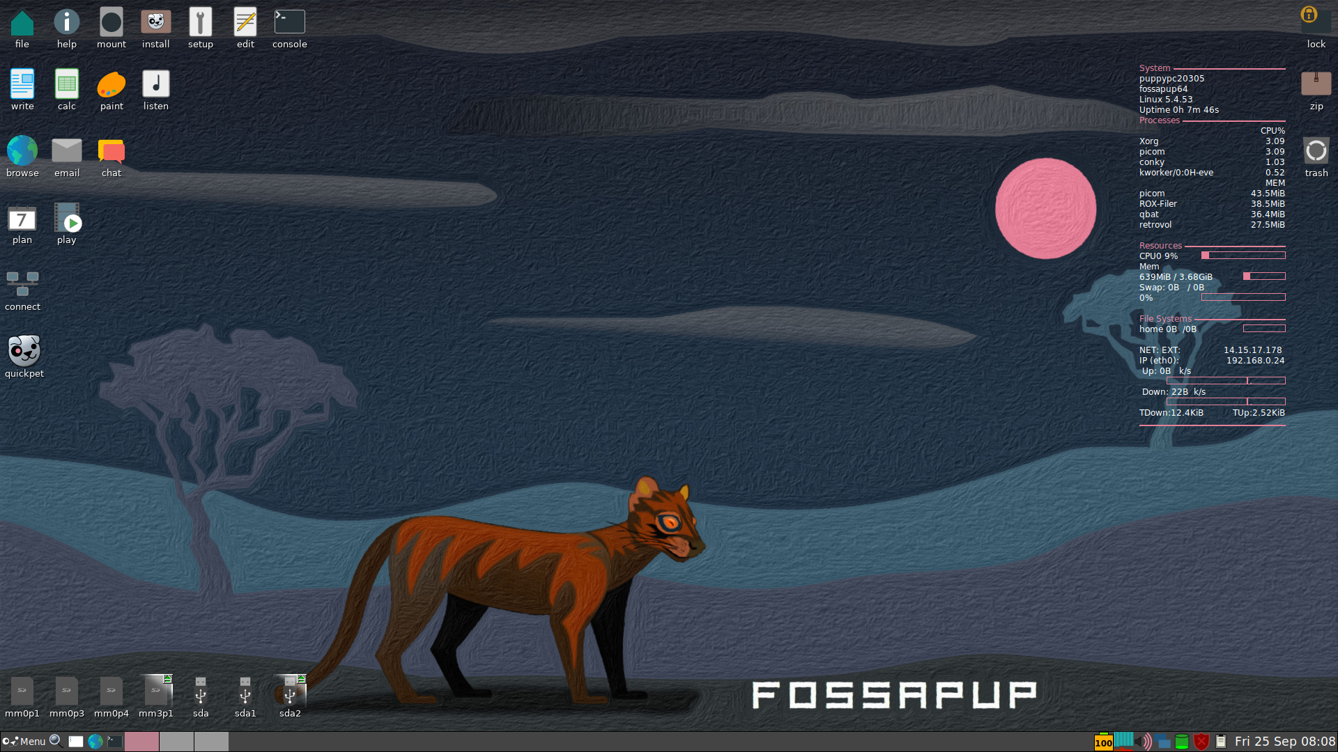 bitWalk's: Puppy Linux FossaPup64 9.5 リリース