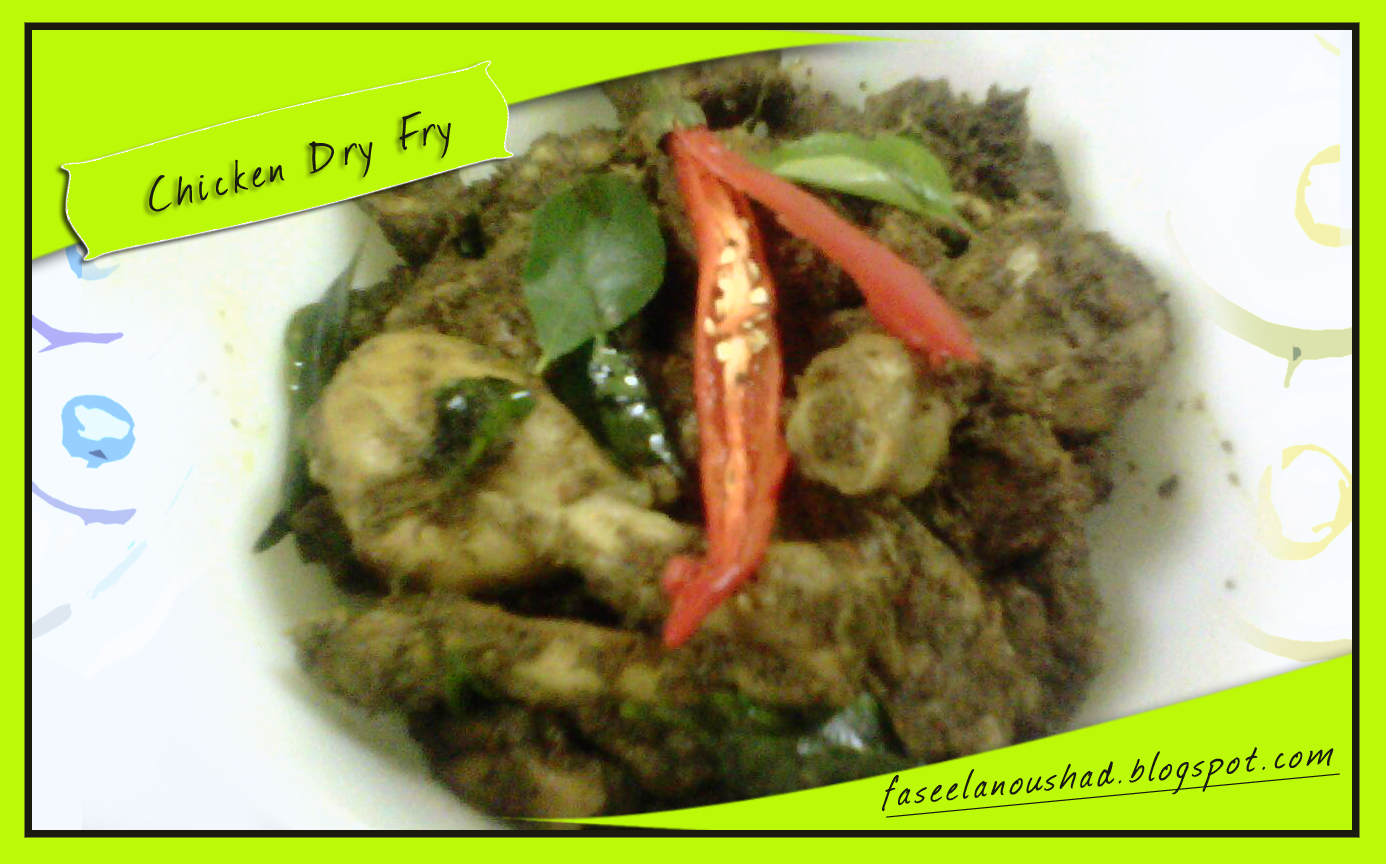 GOOD FOOD ENDS WITH GOOD TALK: Chicken Dry Fry