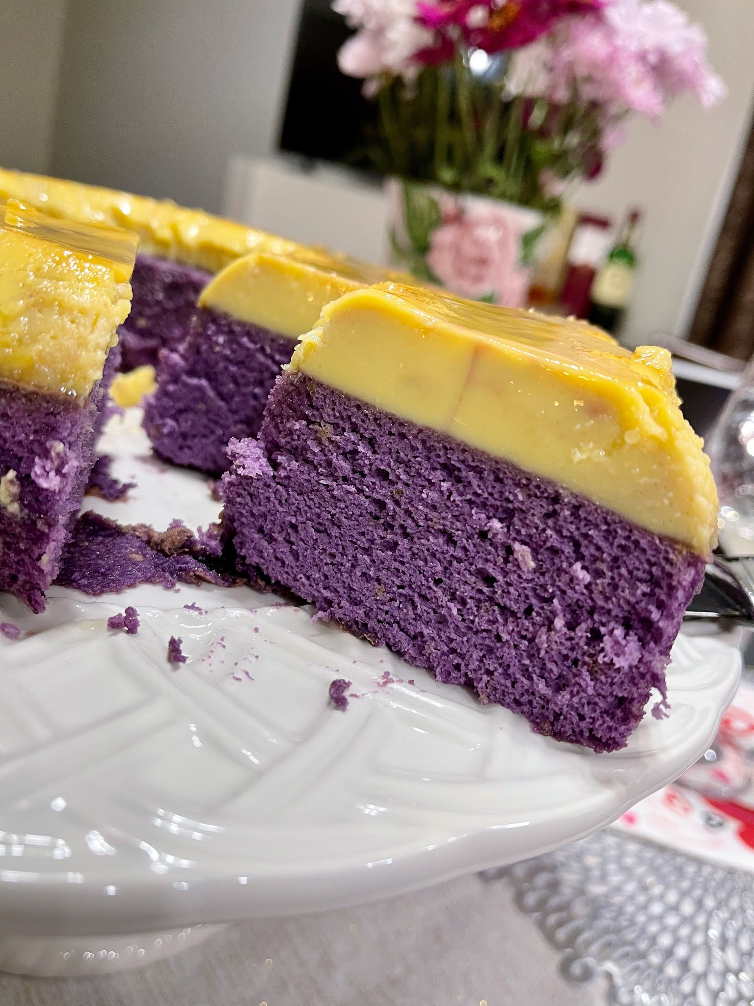 Beyond-my-thoughts: Ube Flan Cake