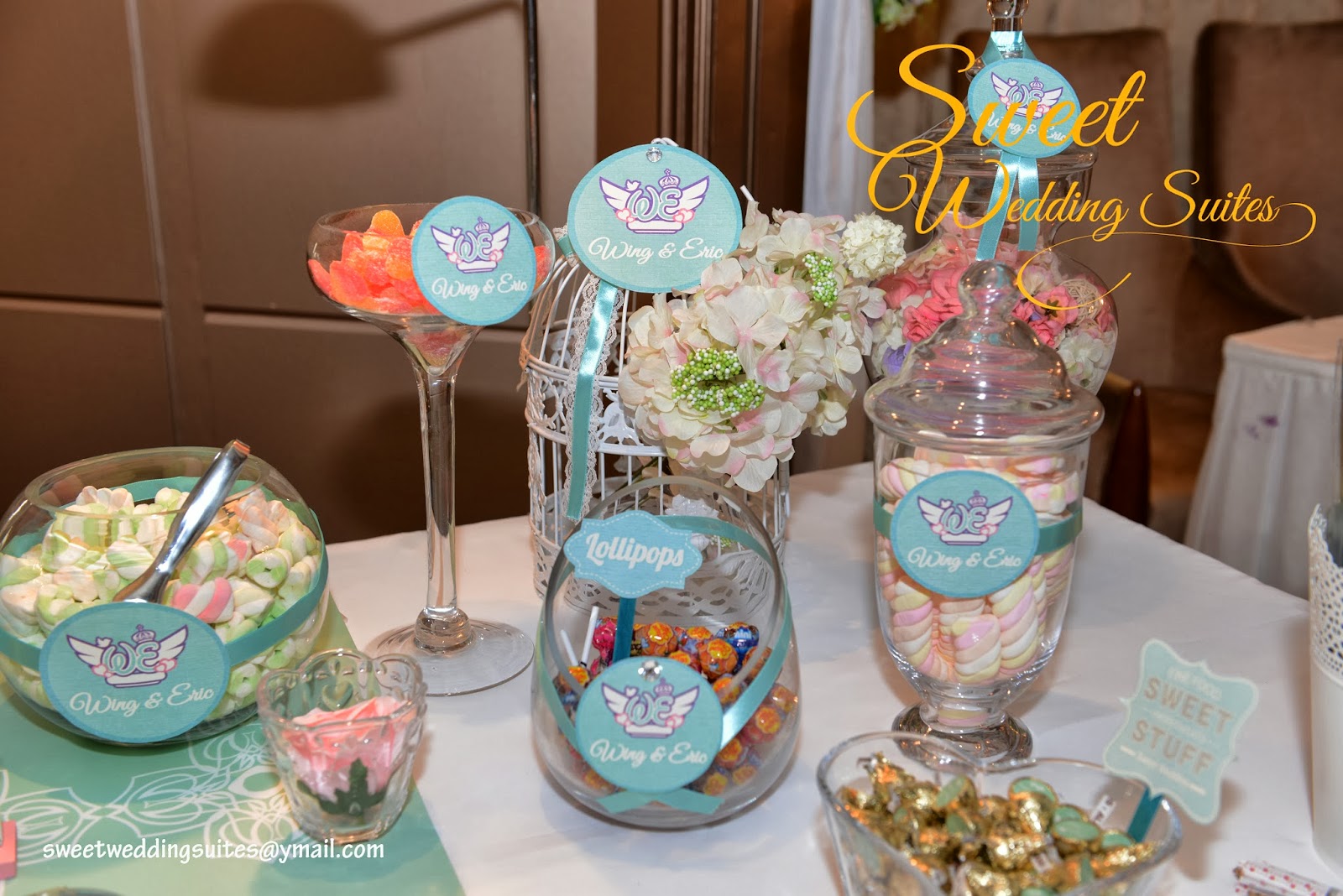 Sweet Wedding Suites: Wing & Eric Wedding ~ Candy Corner Decoration ...