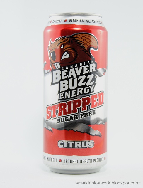 What I Drink At Work: Beaver Buzz Stripped Sugar Free Citrus Energy ...