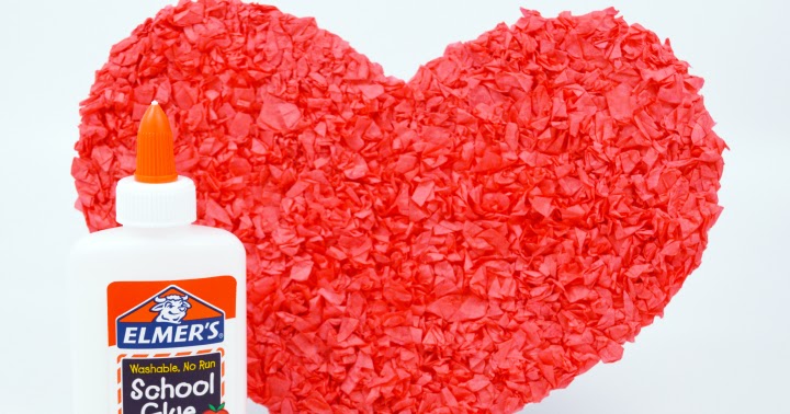 Valentine Tissue Paper Heart | artsy-fartsy mama