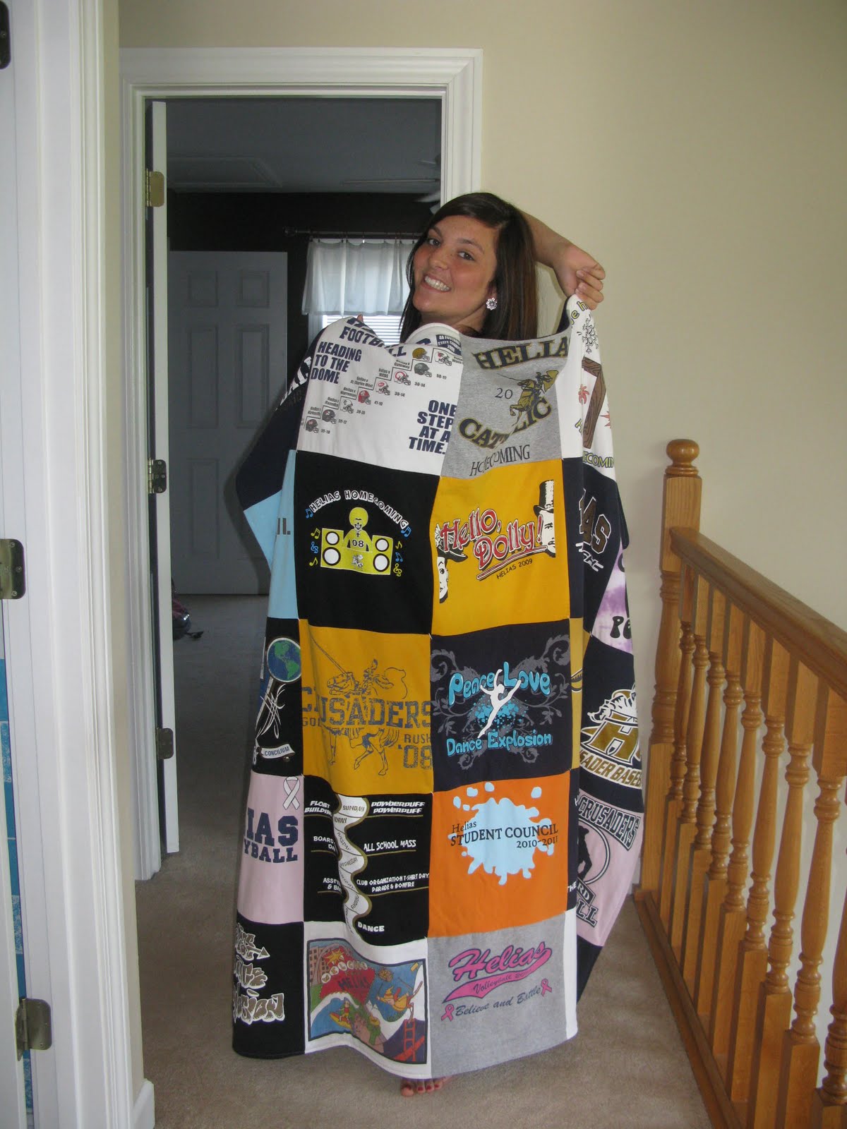 "MemorTee Quilts" and "A Touch of Glass" by Kris: High School ...