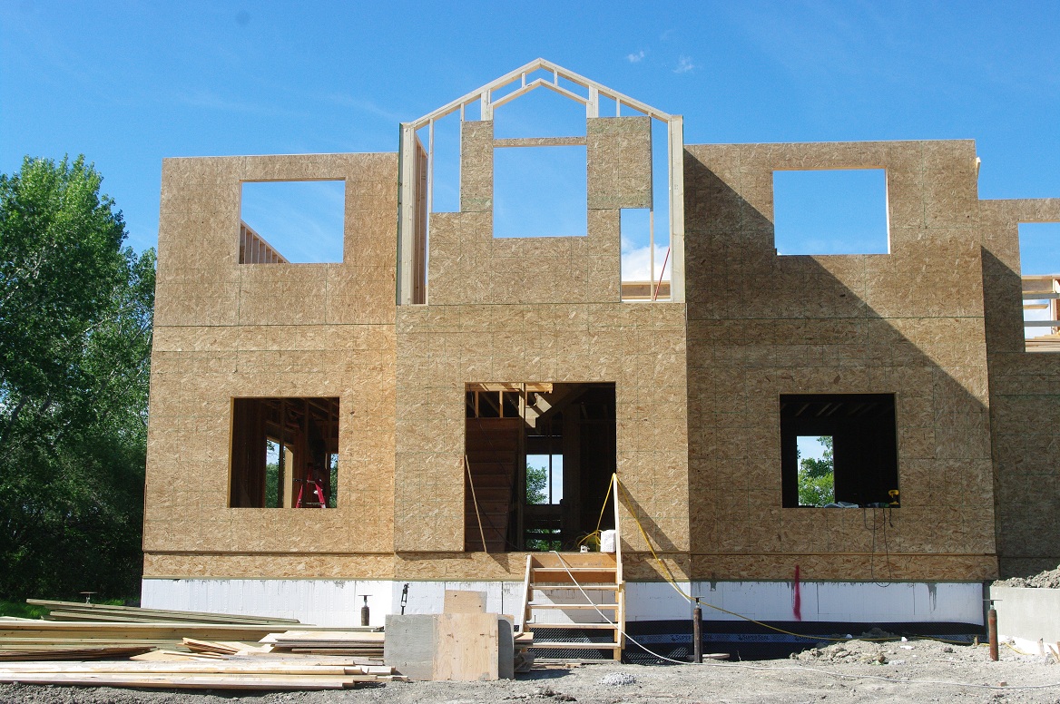 Thousand Square Feet: Day 32 - Exterior Framing of House COMPLETE!!