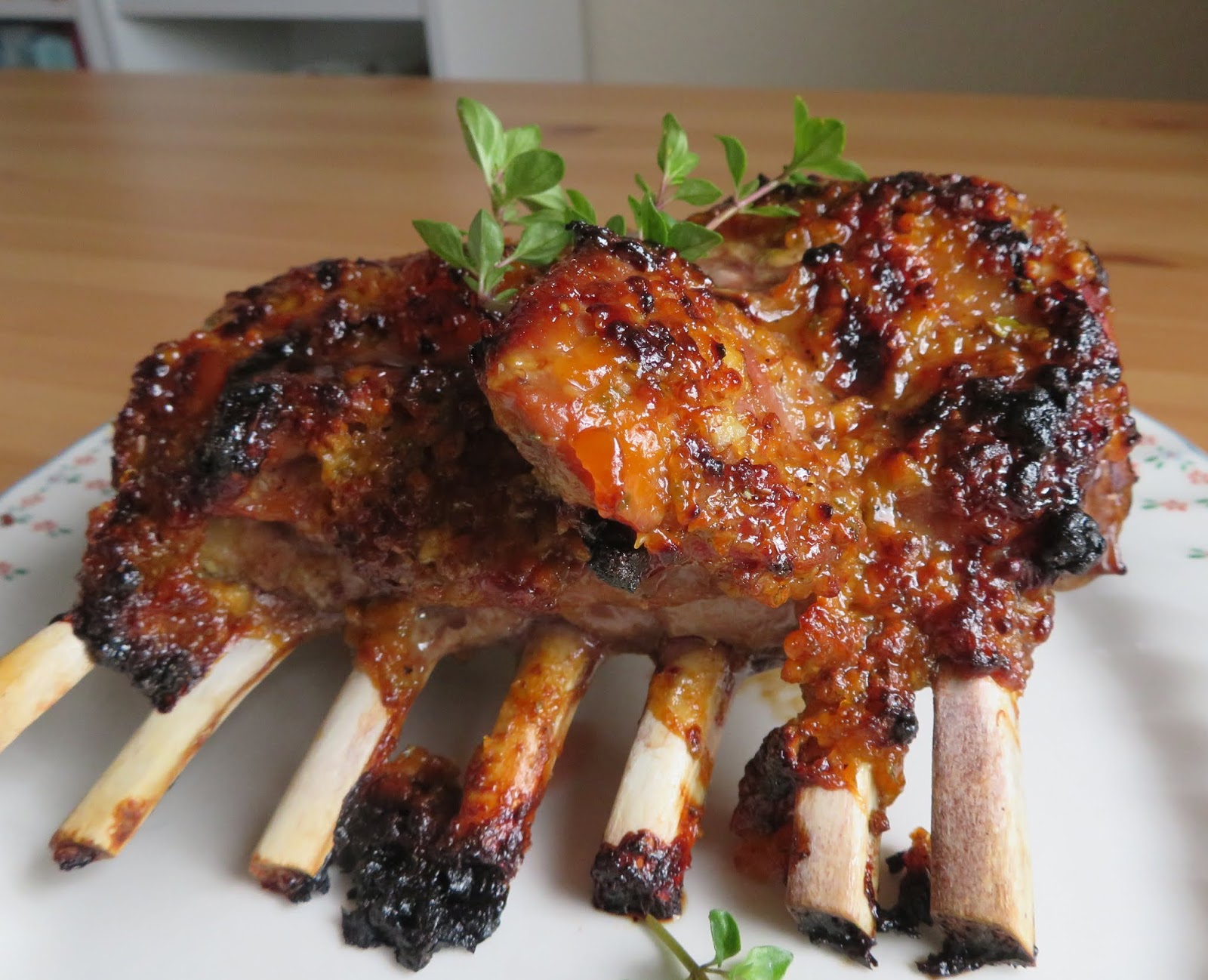 Apricot & Mustard Glazed Rack of Lamb | The English Kitchen