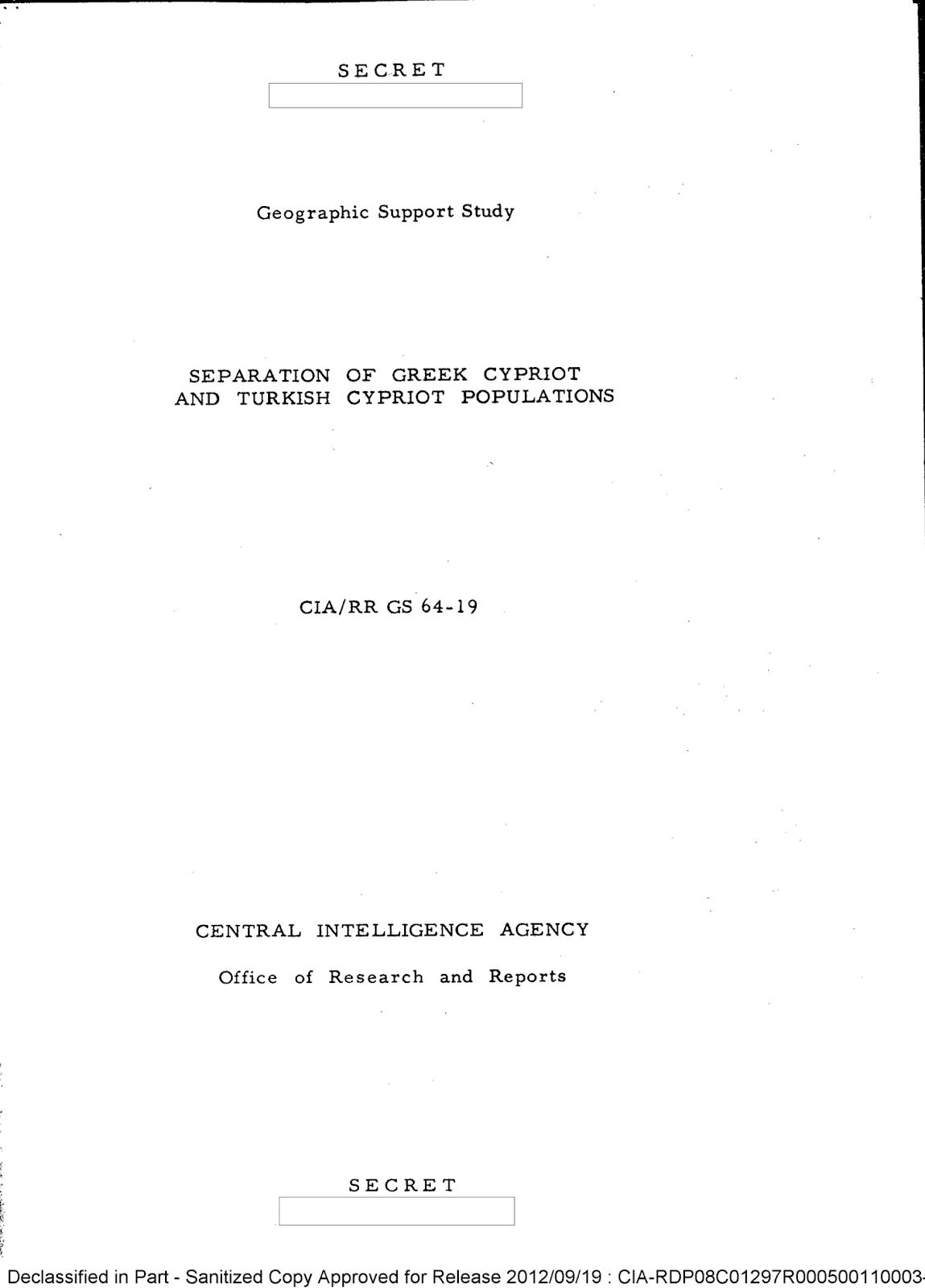 Ολόκληρο το απόρρητο έγγραφο της CIA για διχοτόμηση της Θράκης και της ...