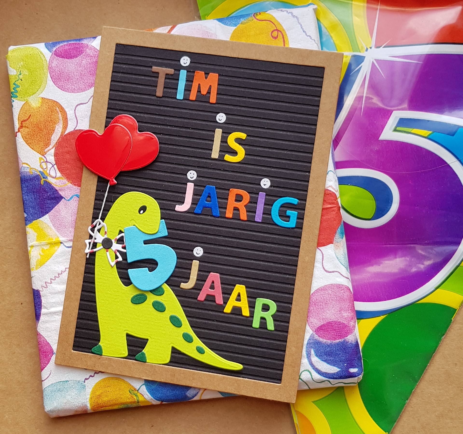 Marlies: Verjaardagskaart 5 jaar