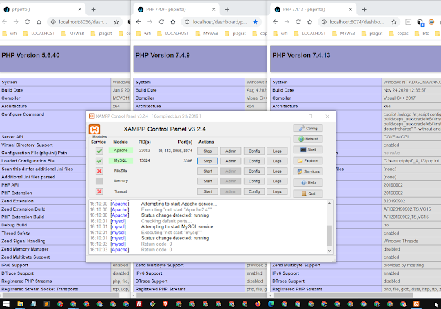 Instalasi & Setting Multi versi PHP dalam 1 XAMPP