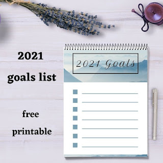 January goals list - free printable |Keeping it Real