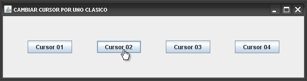 FULL CODIGOS JAVA: CAMBIAR CURSOR EN JAVA CON LOS CURSORES DEL JDK