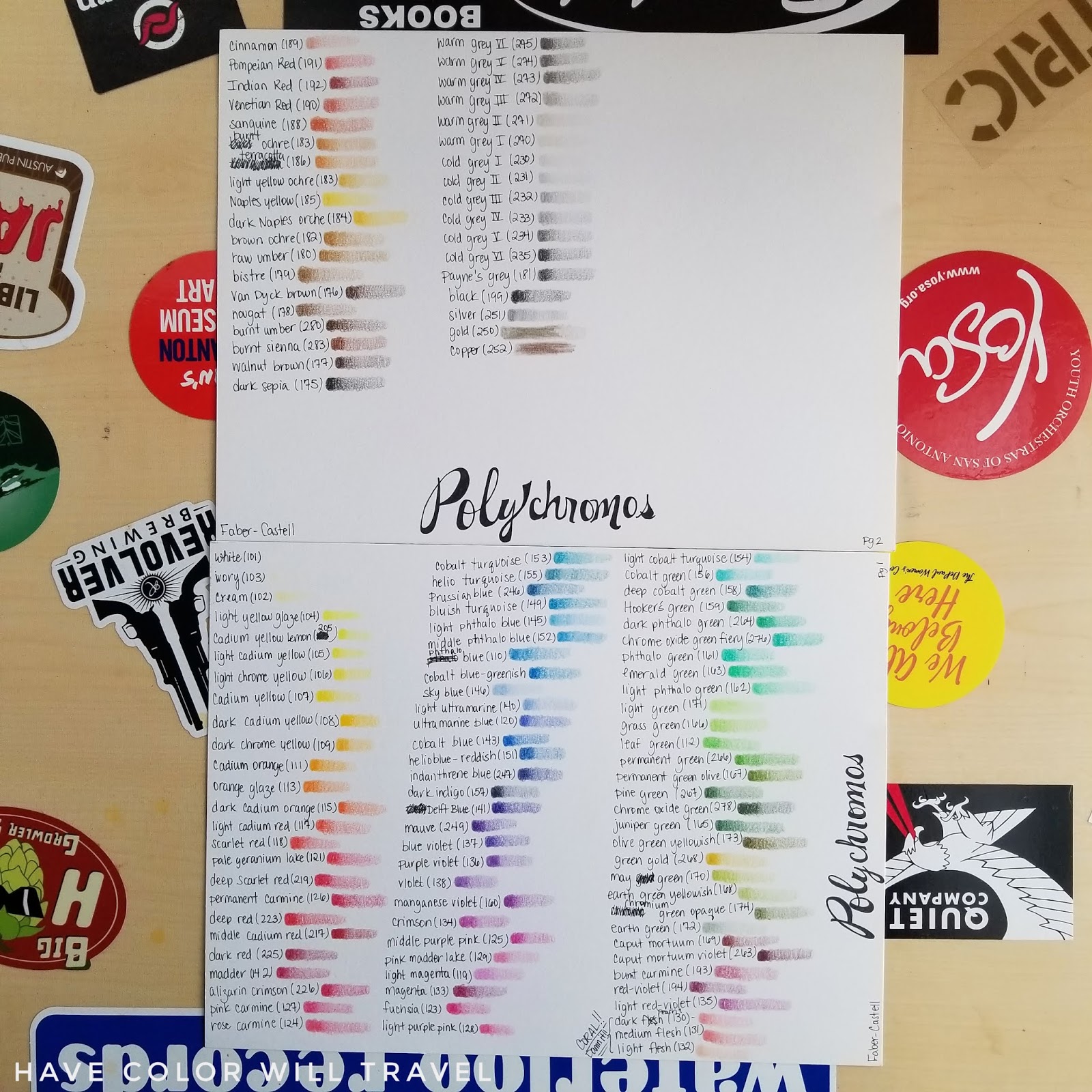 How (and why) to color chart all your art supplies