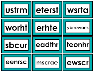 Teachers R US: Splat Triple Consonant Blend Word Scramble