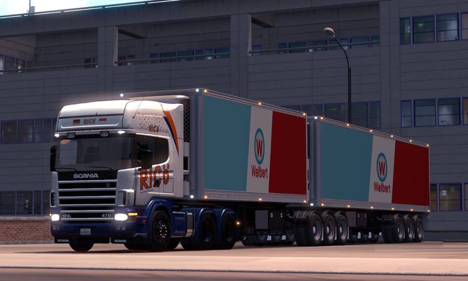 [ATS/Bi-Trem] Bi-Trem 3 Eixos ARTICULADO + Scania 124L Para V.1.6 By ...