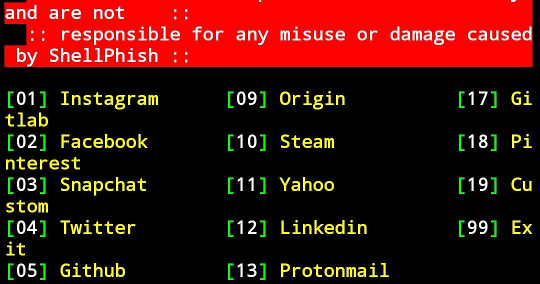 LIST SCRIPT TOOLS DI TERMUX