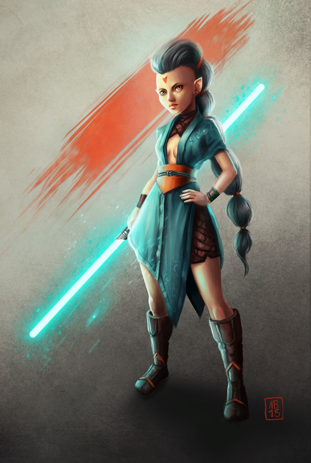 a walk in the sky: Jedi Character Design