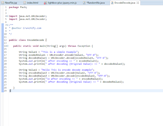 Encode or Decode URL String Or Form Parameter in java ~ Raju Blog