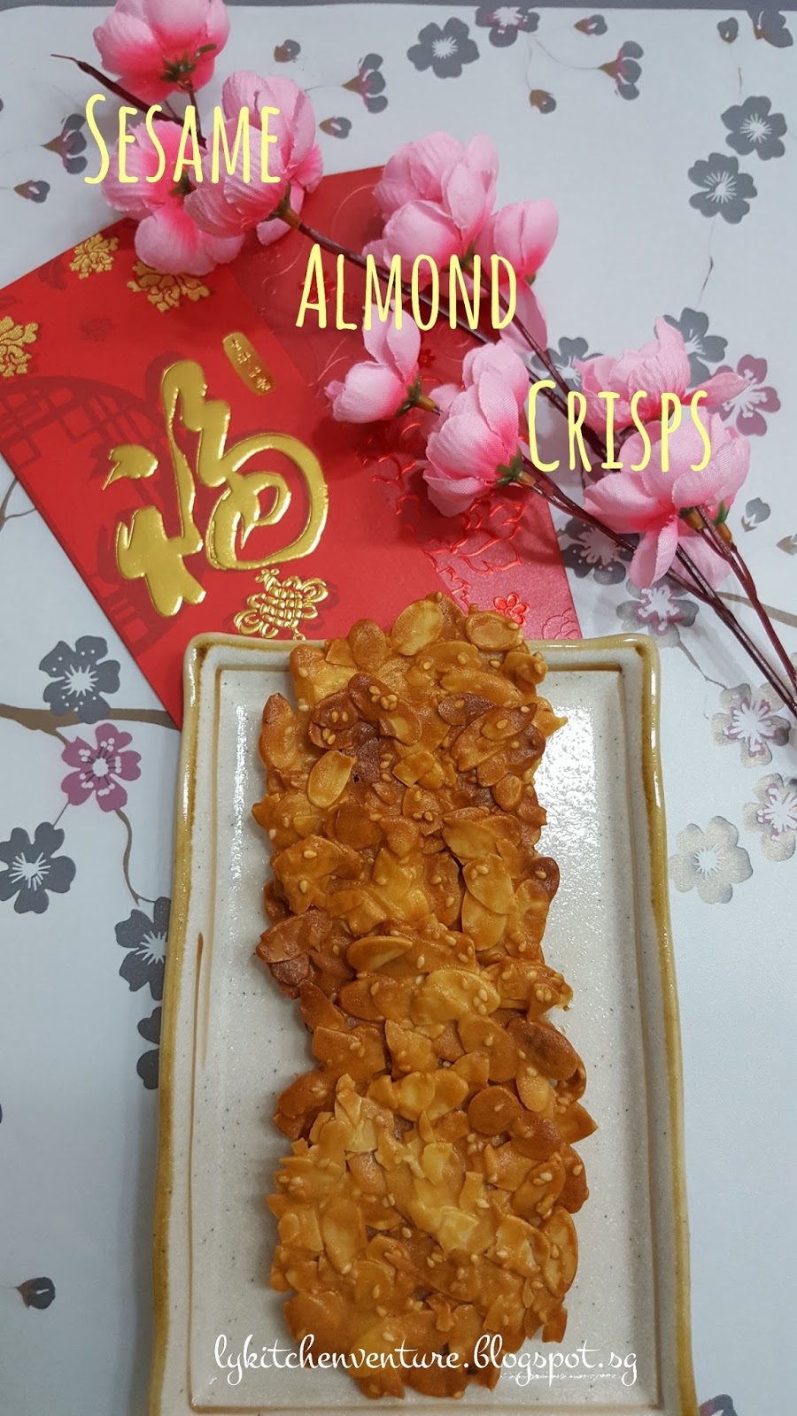 LY's Kitchen Ventures: Sesame Almond Crisps