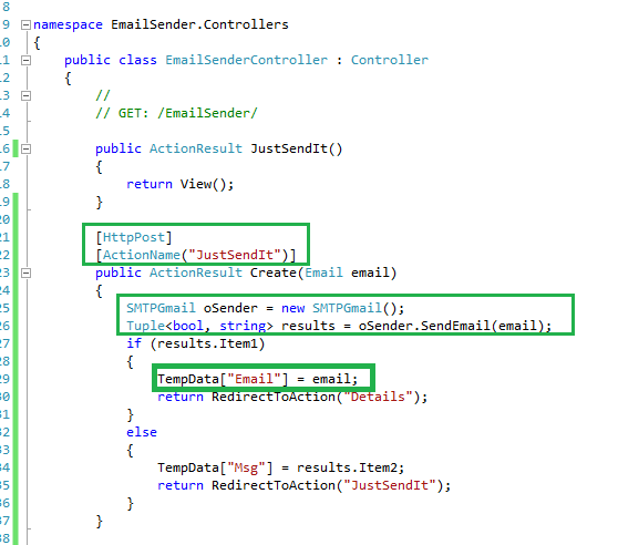 The Aspnet Mvc Club How To Send Emails From An Mvc App Using Gmail Smtp