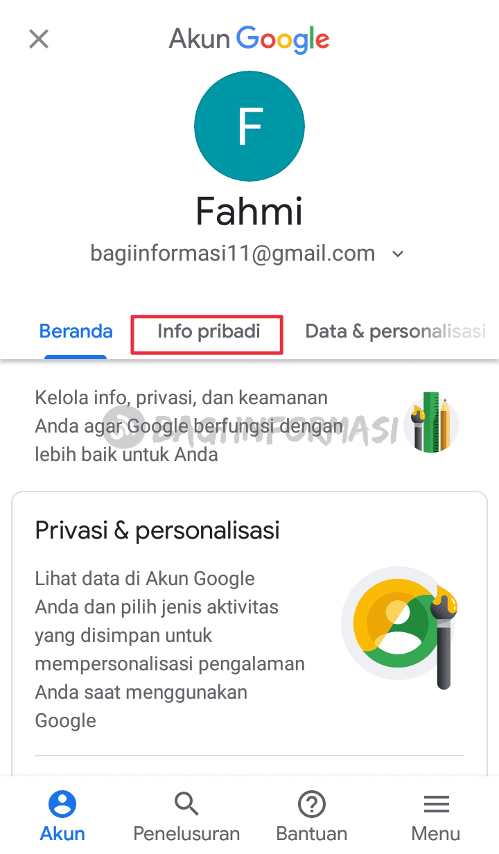 Cara Mengganti Foto Profil di Gmail Lewat Android - Bagiinformasi