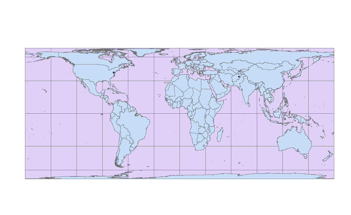 Geography 7 Lab: Lab 5 - Map Projections
