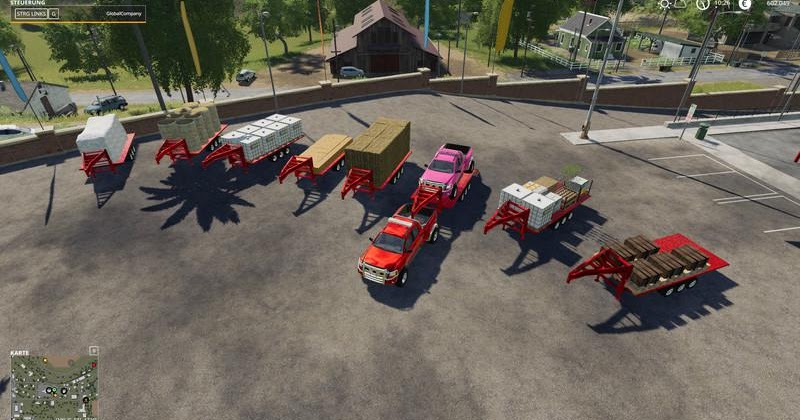 FS19 2014 Pickup with semi-trailer and autoload v1.4 - FS 19 & 22 USA ...