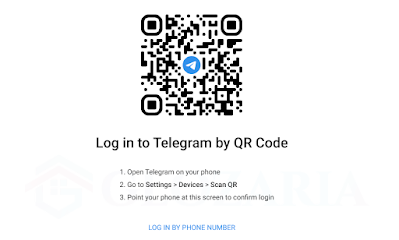 Cara Login Telegram Web Menggunakan Scan Kode QR dan Nomor HP di PC dan ...