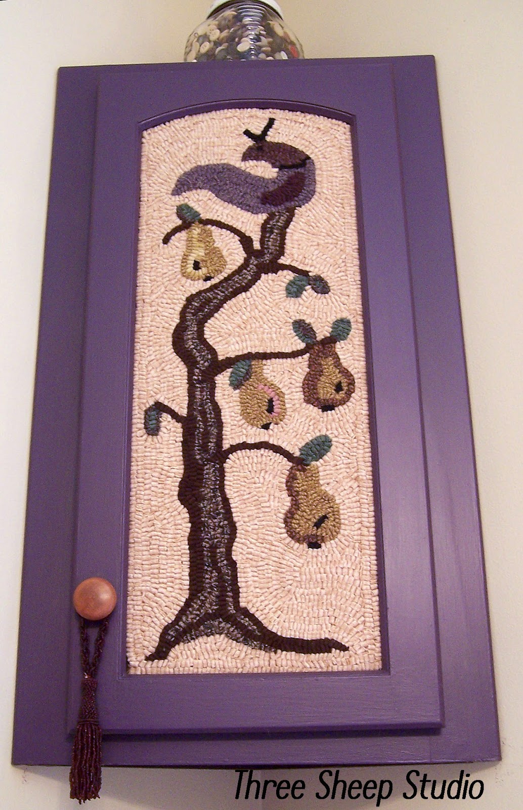 Three Sheep Studio: Partridge In A Pear Tree Rug Hooking...