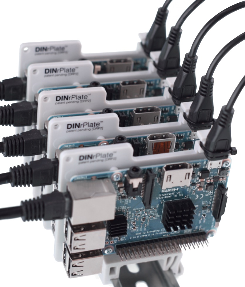 Dinrplate Des Supports Rail Din Pour Raspberry Pi Pi Zero Odroid C2 Et Arduino Uno Mega