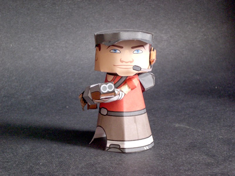 PapercraftZone Br: Scout - Team Fortress 2 - Papercraft