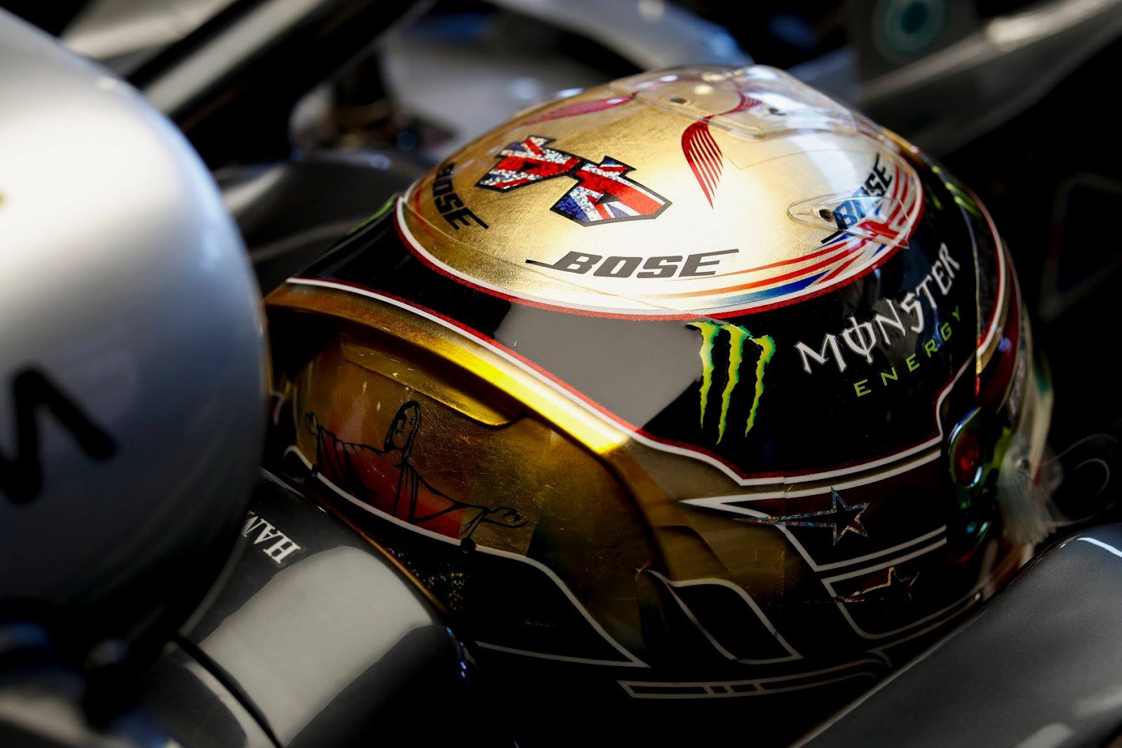 Racing Helmets Garage: Bell HP7 L.Hamilton Silverstone 2018