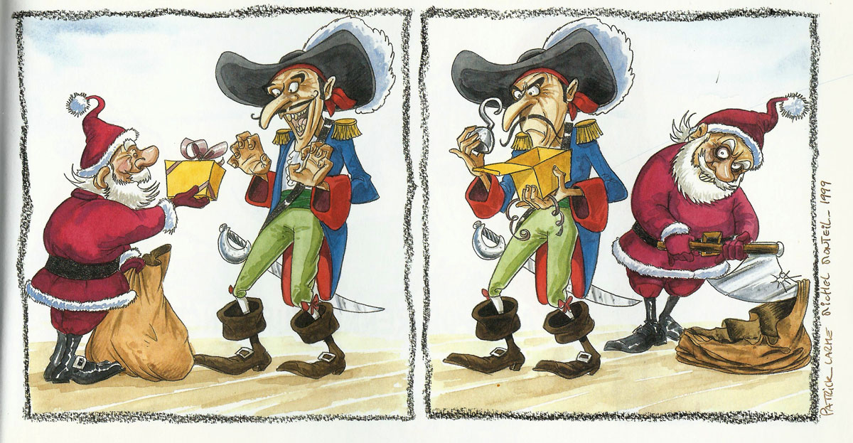 ECC Cartoonbooks Club: The foolish and evil Santa Clauses - Les Pères ...