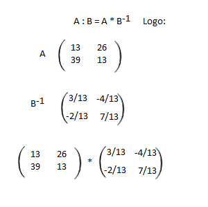 Matrizes - Divisão de matrizes