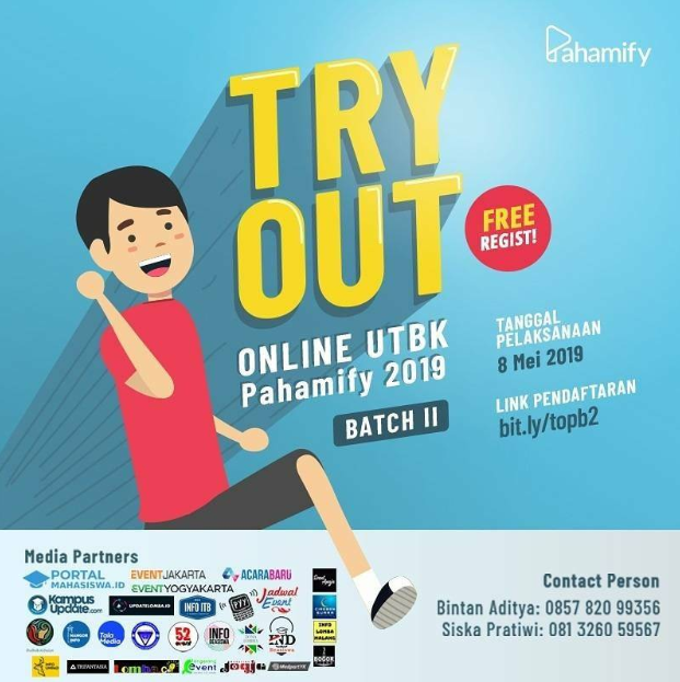 Pendaftaran Try Out UTBK 2019, Gratis di Pahamify - Info Lomba 2023 Terbaru