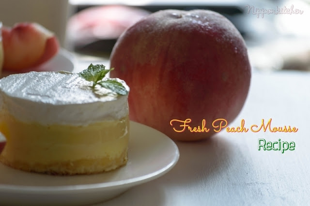 มูสพีช (Fresh Peach Mousse) - Nipponkitchen