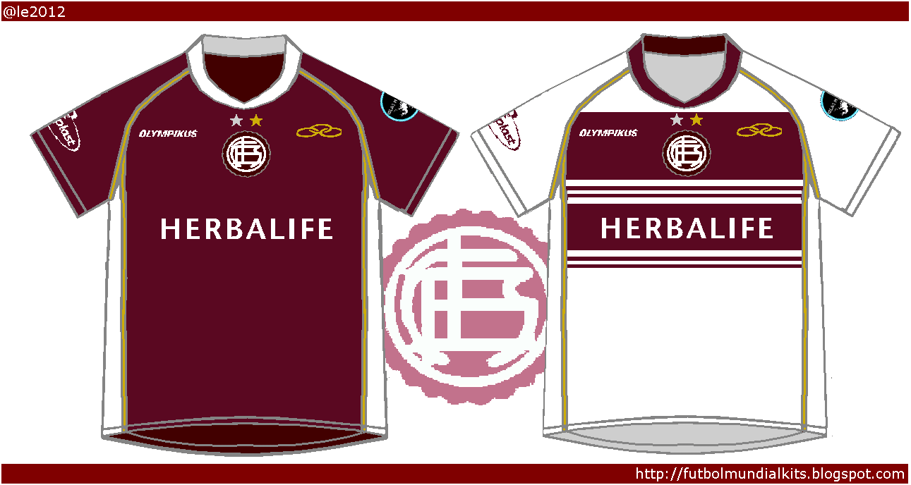 Fútbol Mundial Kits - Uruguay: C. A. Lanús - 2012 (libertadores)