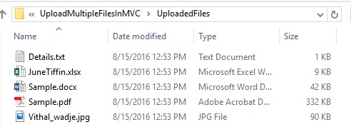 How To Upload Multiple Files In ASP.NET MVC