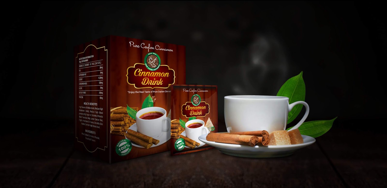 Supun Wirajith: Cinnamon Drink Packaging Design