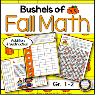 Primary Inspiration: Happy Fall - Addition FREEBIE!
