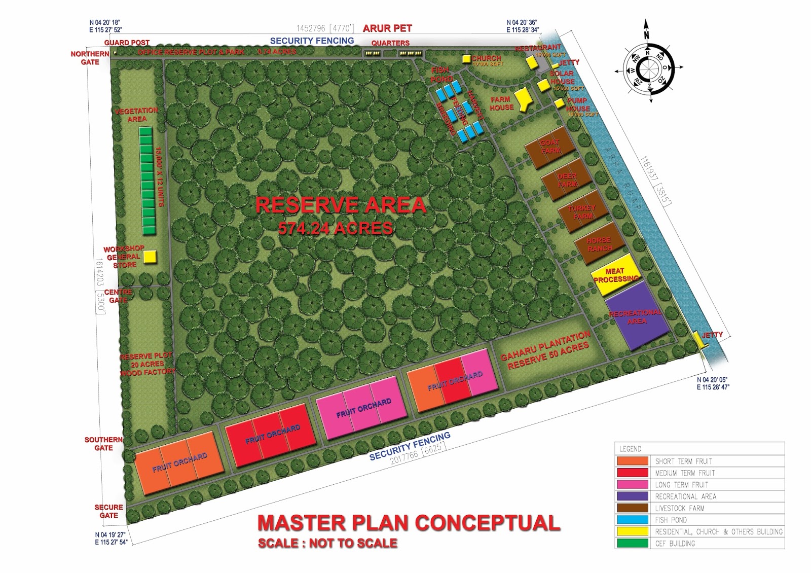 Nuri Design Services Lukisan Konsep Susunatur Master Plan Bagi 500 Ekar Tanah Di Lawas Sabah
