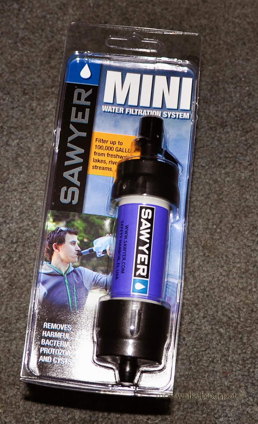 Walks with Moss: Sawyer Mini Water Filter Initial Review