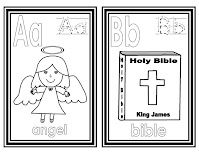 Teachers R US: Alphabet Christian Theme Flashcards, Handwriting ...